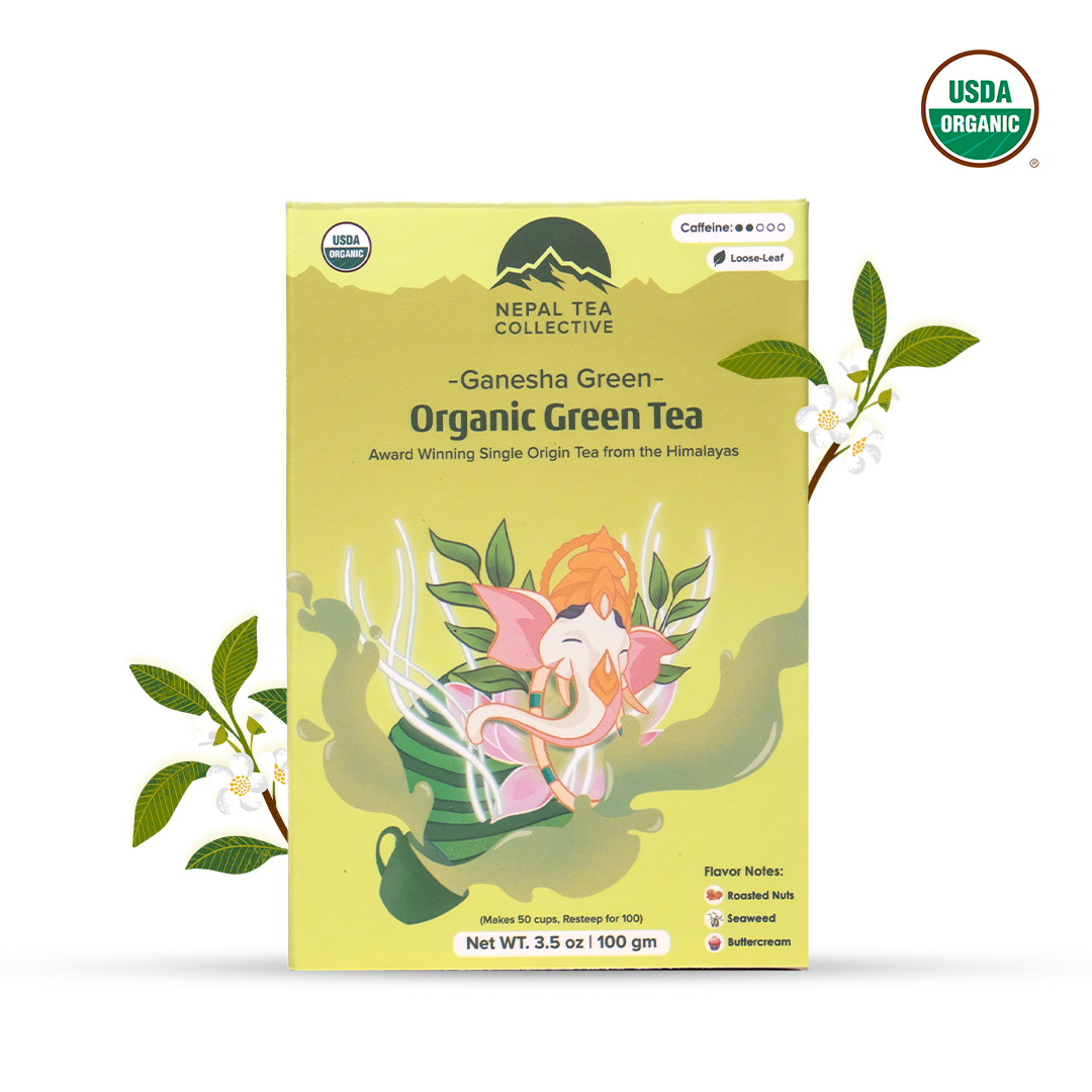 Ganesha Green Tea | Organic Loose Leaf Green Tea | Nepal Tea – Nepal Tea