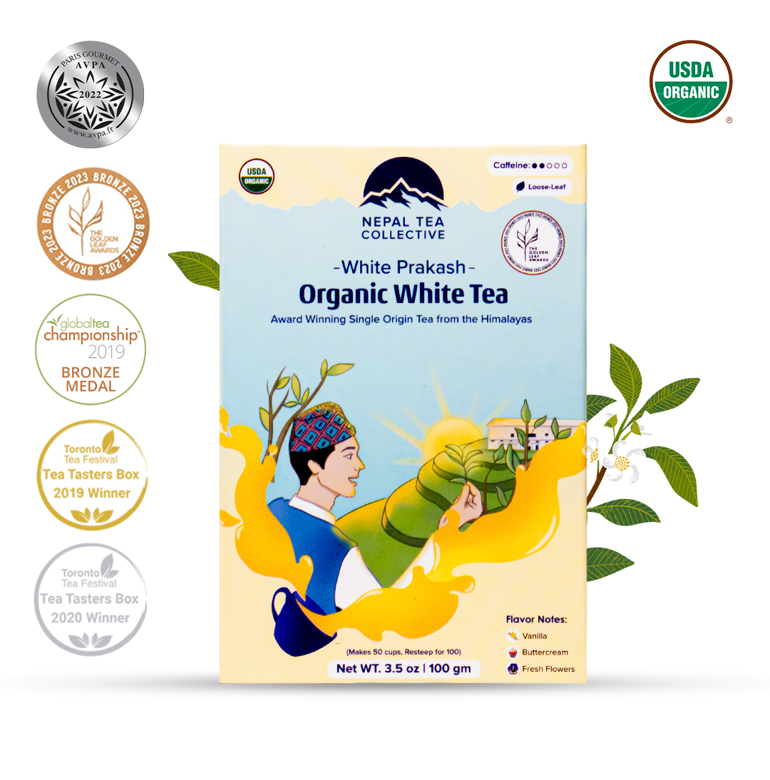 White Prakash Tea | Organic White Tea | Himalayan Tea | Nepal Tea ...