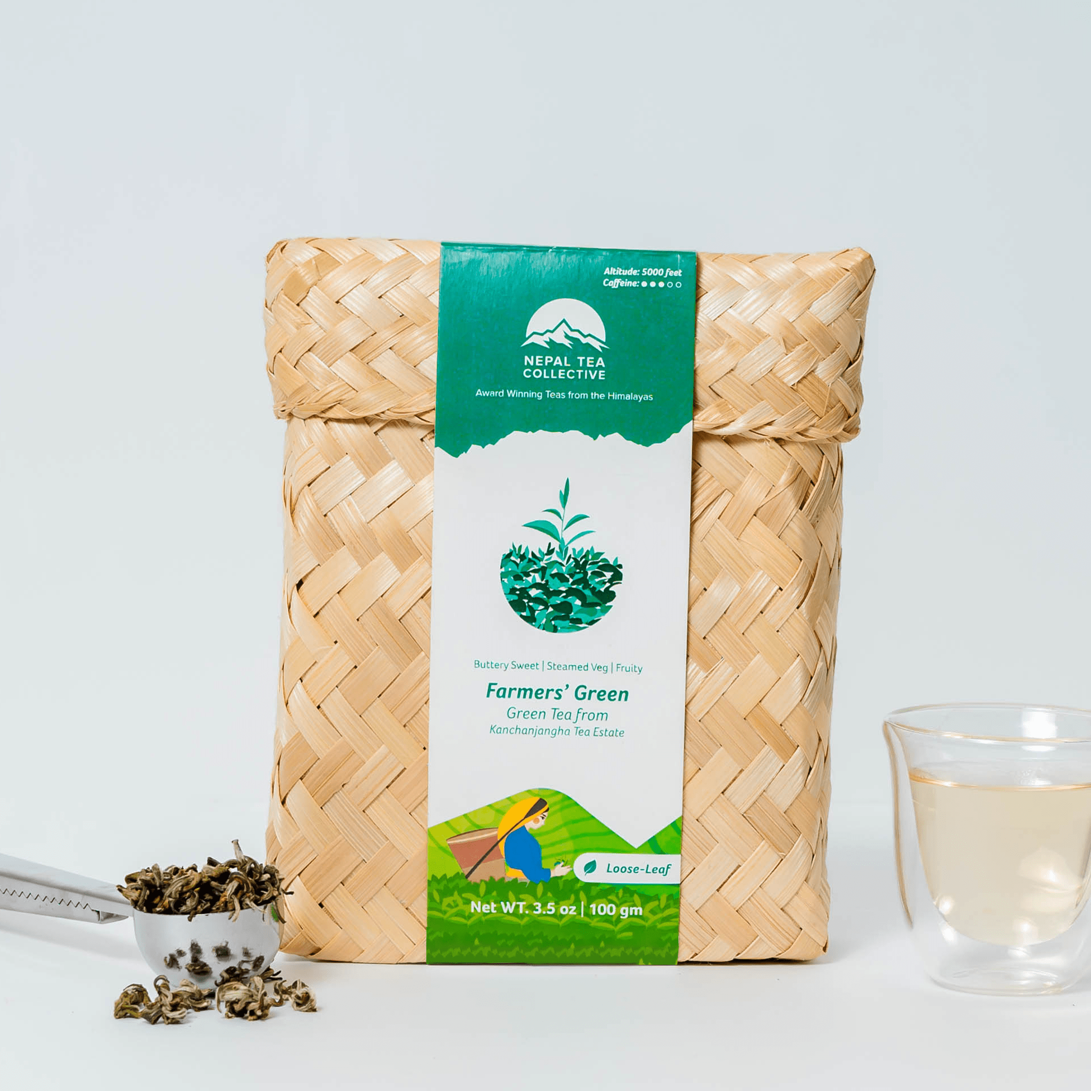 Farmers Green Tea | Organic Loose Leaf Green Tea | Nepal Tea – Nepal Tea
